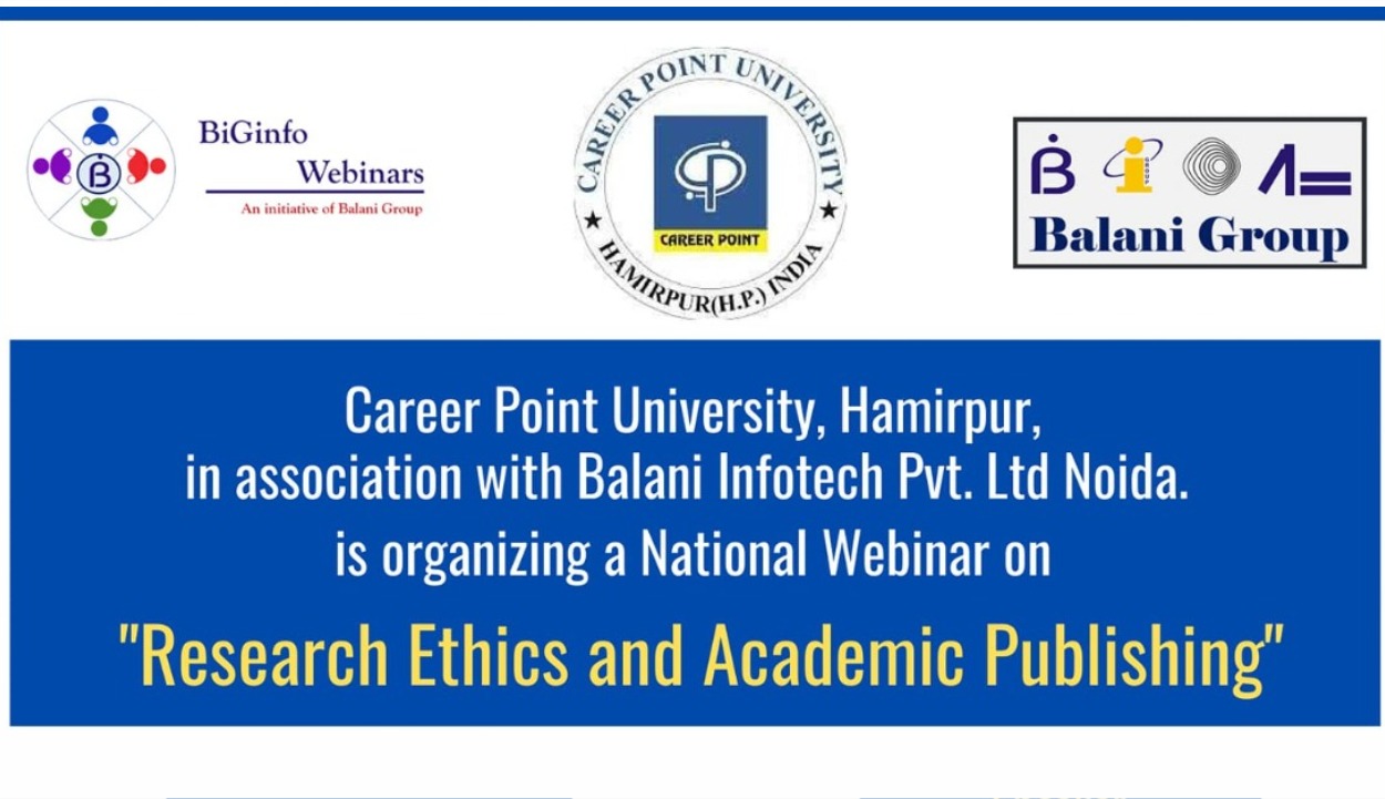 National Webinar on Research Ethics and Academic Publishing at CPU ...
